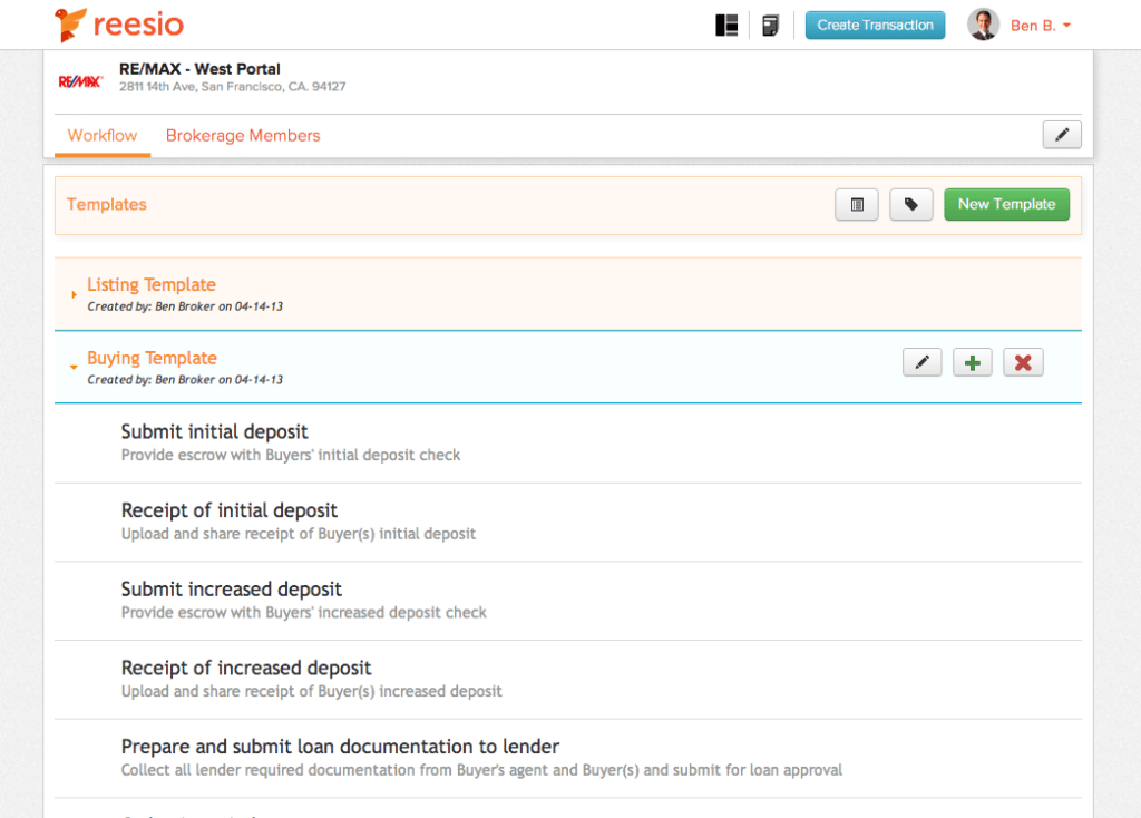 Reesio rolls out transaction management for brokers - Inman