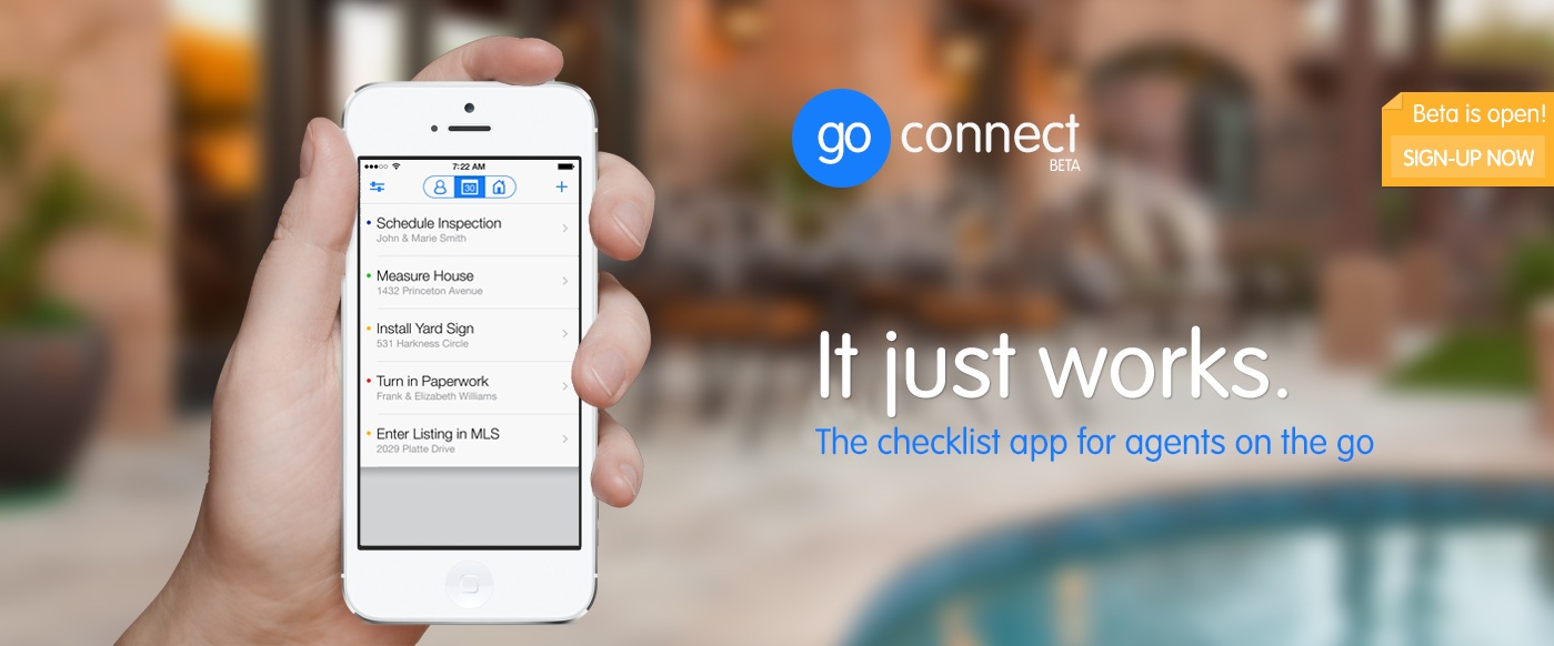 Go Connect App - a sneak peek at the real estate checklist app for ...