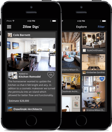 New Zillow Digs iPhone app aims to inspire remodelers | Inman Real ...
