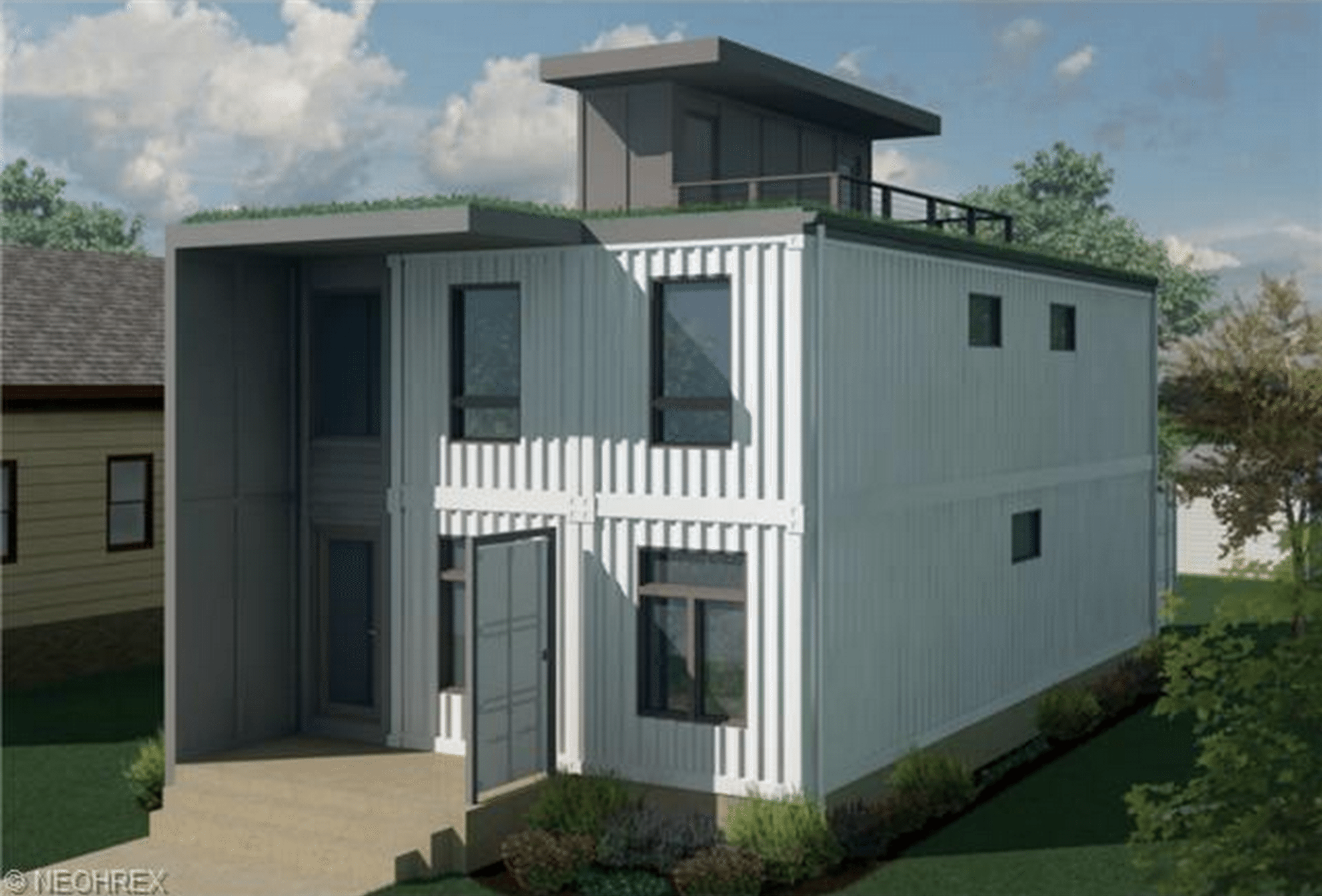 Lucia Container Home is a unique multigenerational home with eye on ...