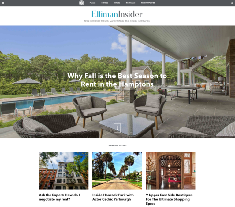 Douglas Elliman Launched A New Luxury Blog | Inman Real Estate News