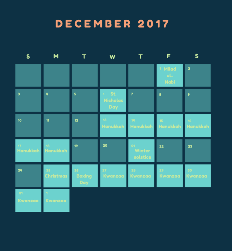 Cheat Sheet: A Cultural Guide To December Holidays - Inman