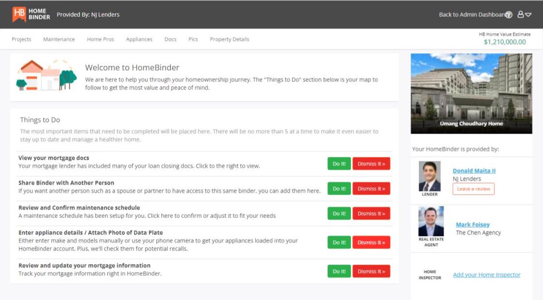 HomeBinder keeps market value upfront in centralizing home management ...