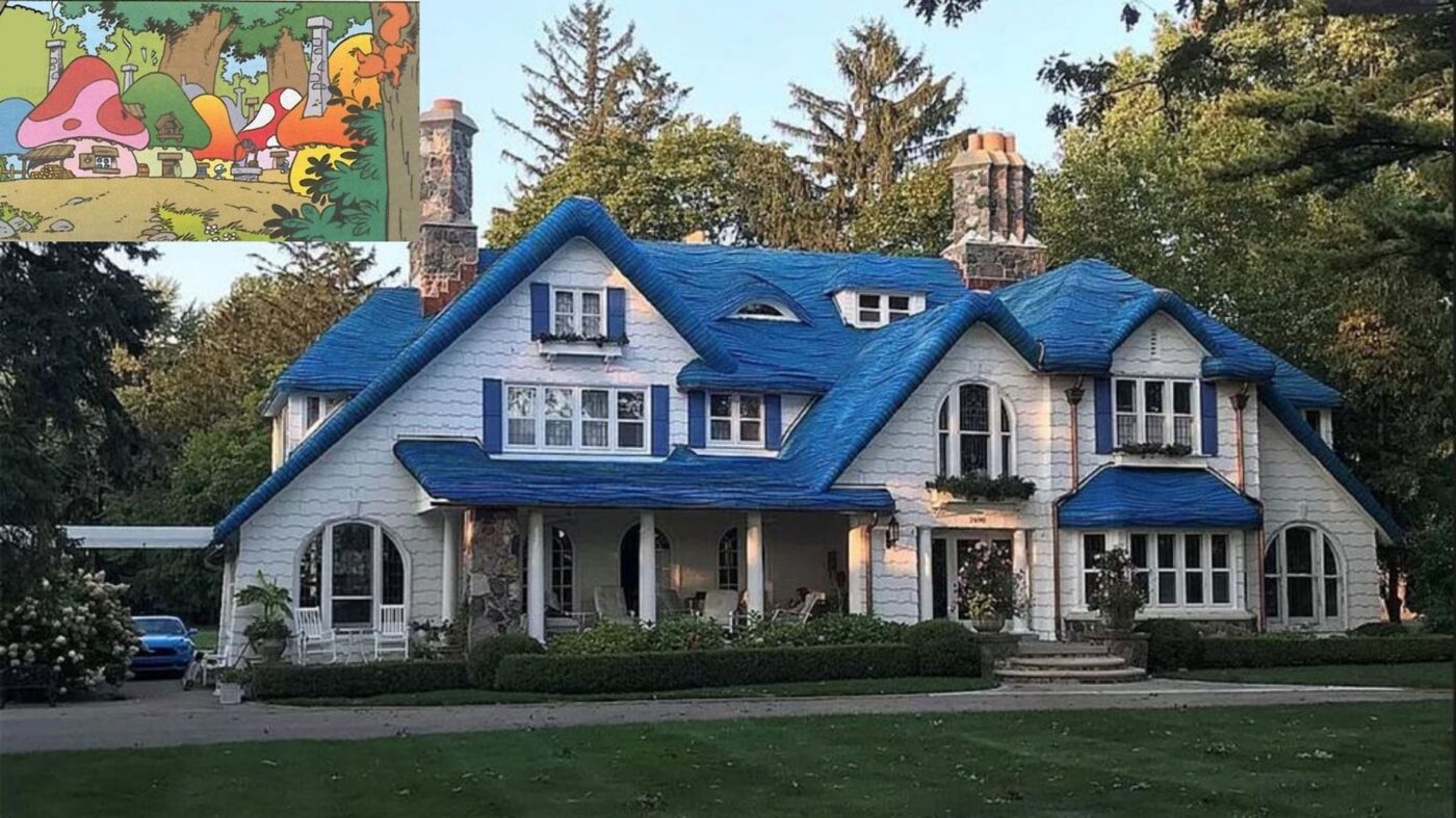 'Smurf' House Goes Viral For Eccentric Roof | Inman Real Estate News