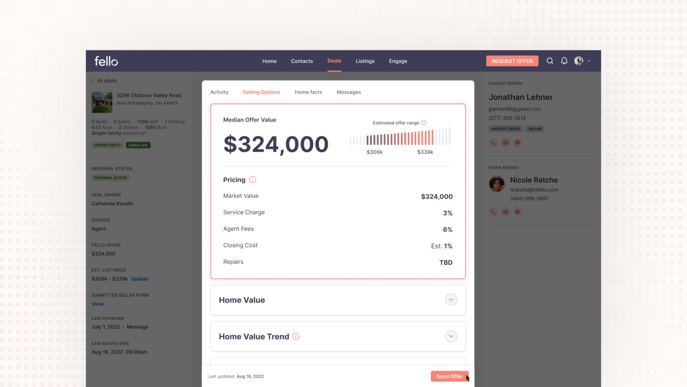 Fello, a hybrid iBuyer, keeps sellers engaged and agents front and ...