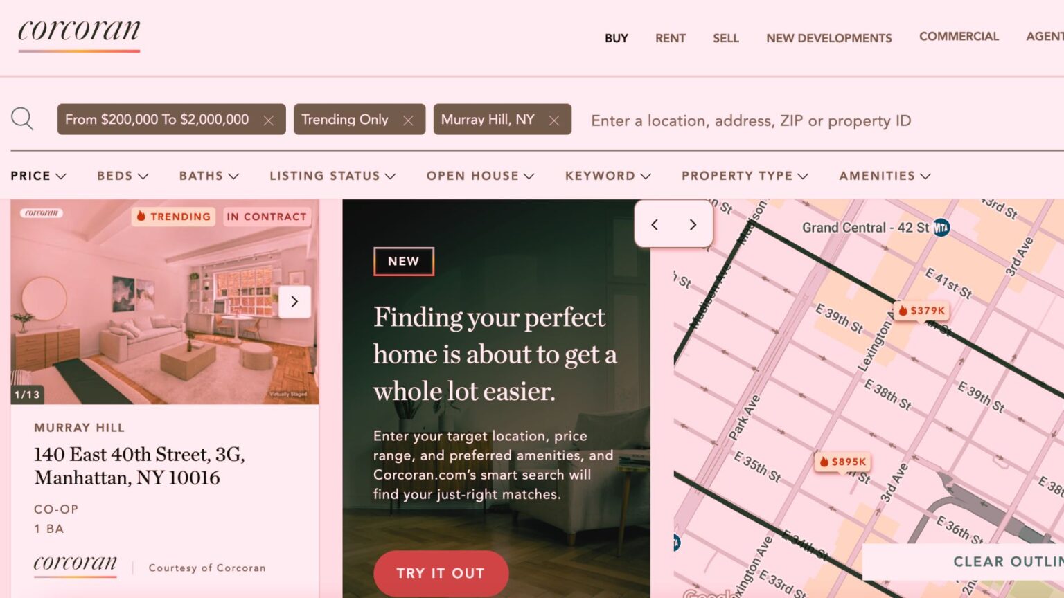 Corcoran Adds Trending Listings Feature To Website | Inman Real Estate News