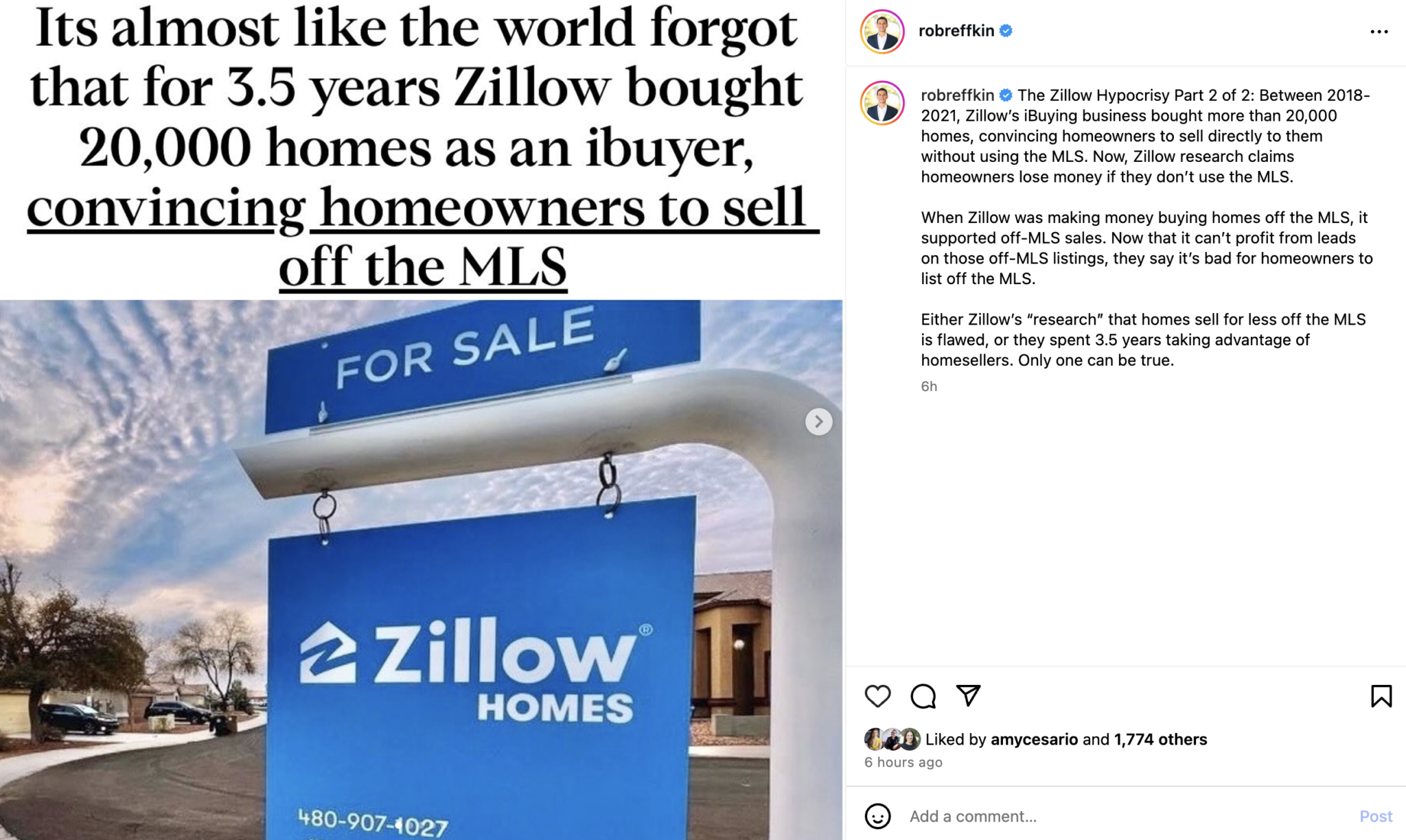 Compass CEO Robert Reffkin Continues Anti-Zillow Social Media Blitz ...